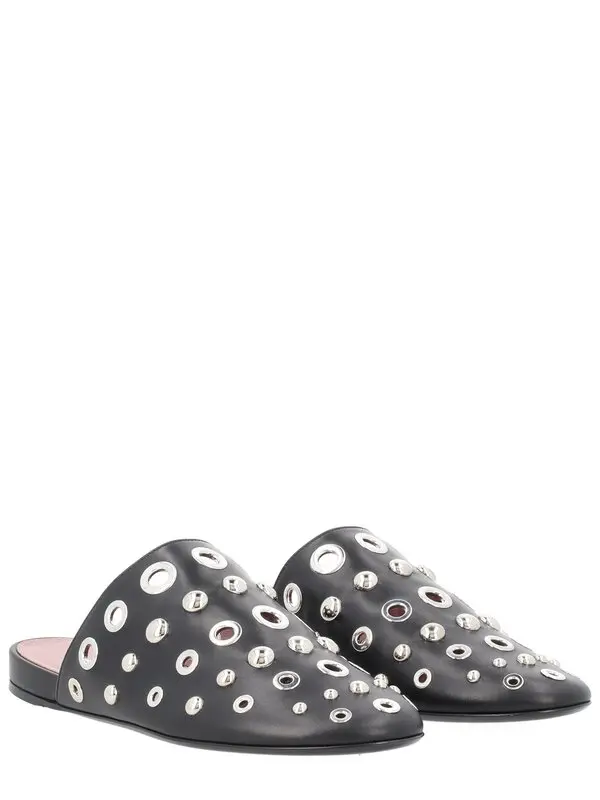 Premiata Leather Studded Slippers