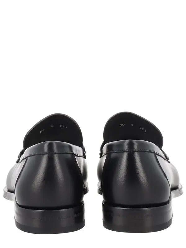 FERRAGAMO Gancini Moccasin - Black