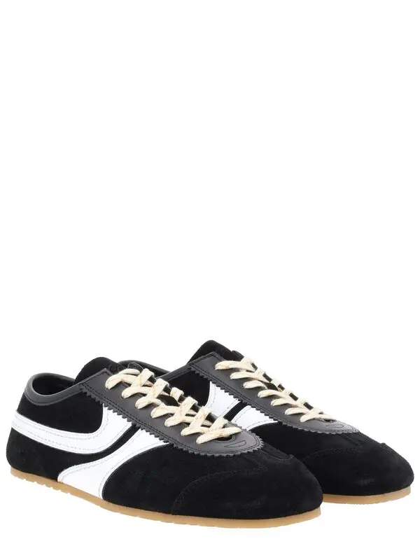 Dries Van Noten Low-top Suede Sneakers - Black