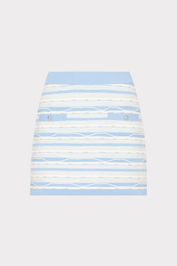 MILLY Sawyer Stripe Mini Skirt