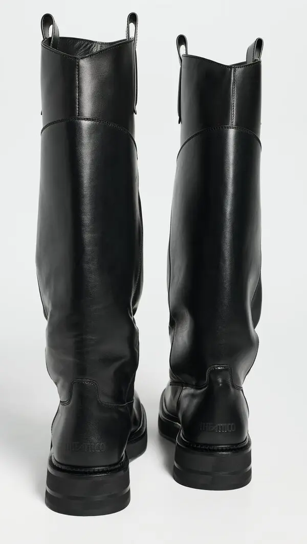 Attico Passeggiata Combat Boots - Black