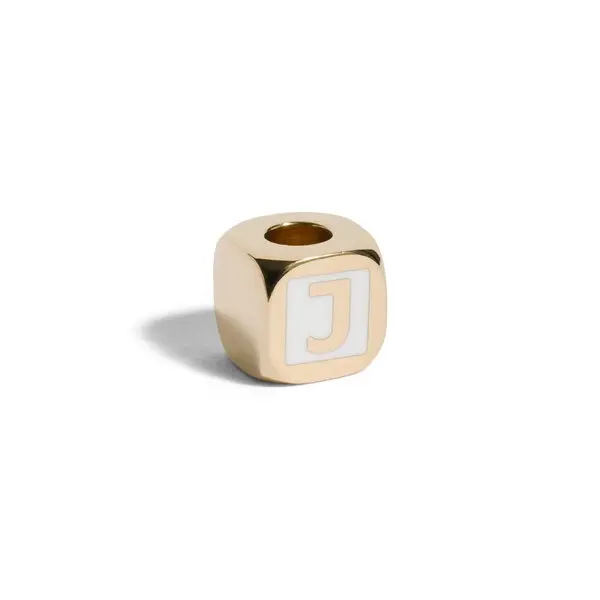 Miu Miu Enameled Dice Charm - White