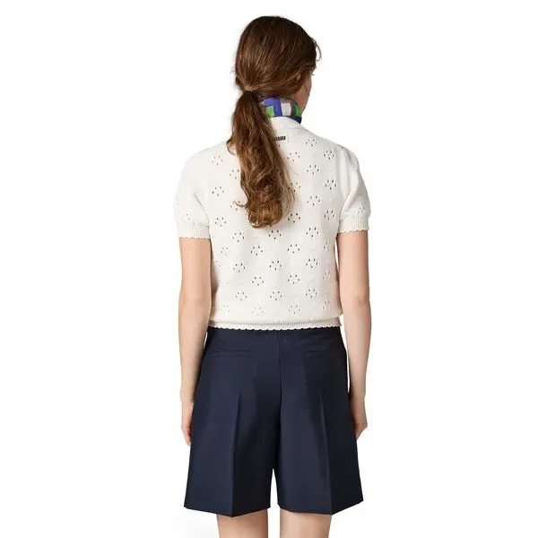 Miu Miu Cotton Crew-neck Sweater
