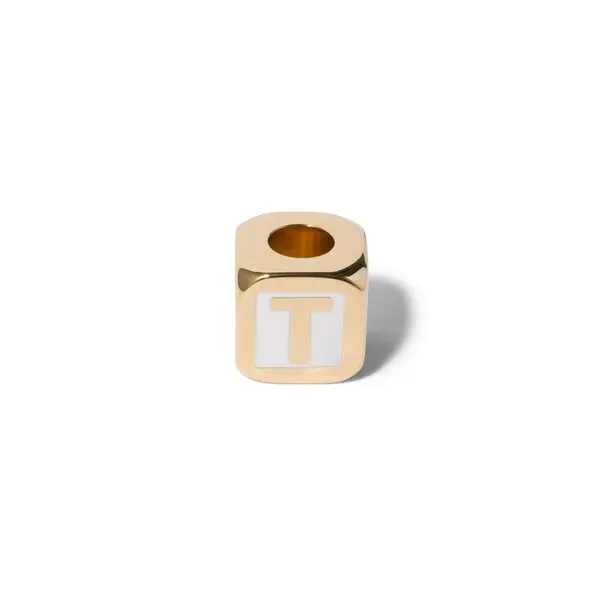 Miu Miu Enameled Metal Charm - White