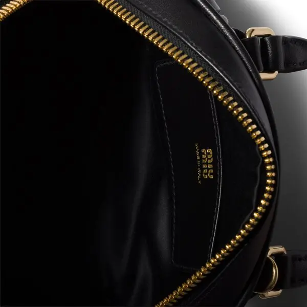 Miu Miu Arcadie Matelassé Nappa Leather Bag - Black
