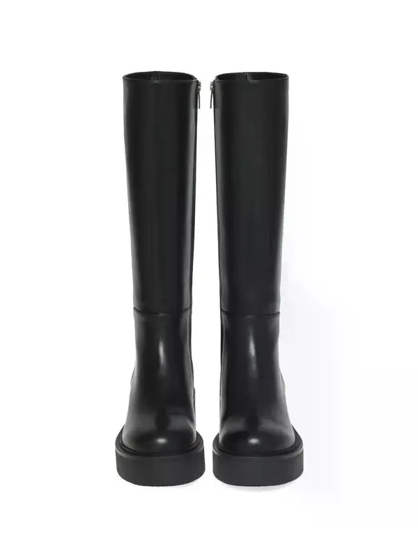GIANVITO ROSSI Hiro Leather Boots - Black