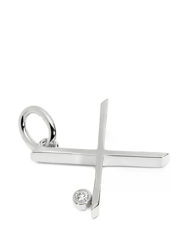 Monica Vinader Solitaire Diamond Initial Pendant