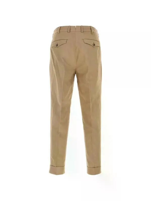 PT TORINO Cuffed Tapered Trousers - Neutrals