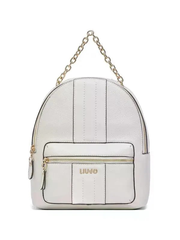 Liu Jo Grained Effect Backpack With Chain Detail