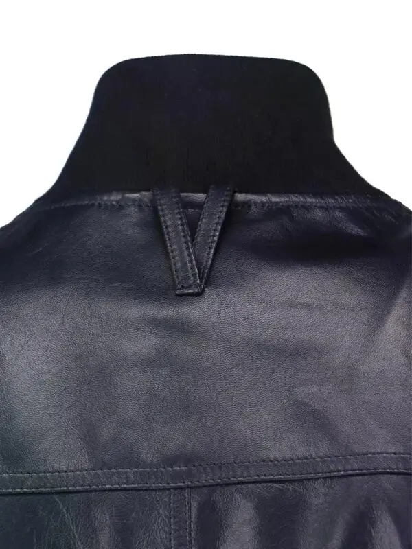 VALSTAR Buttoned Leather Jacket