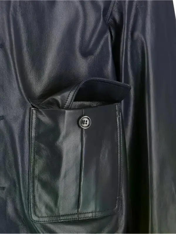 VALSTAR Buttoned Leather Jacket