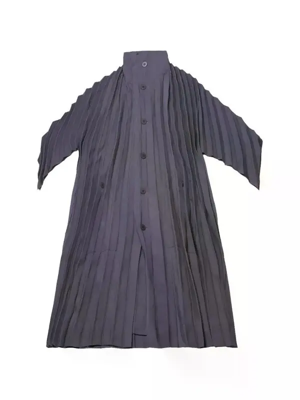 Issey Miyake Pleated Button Coat
