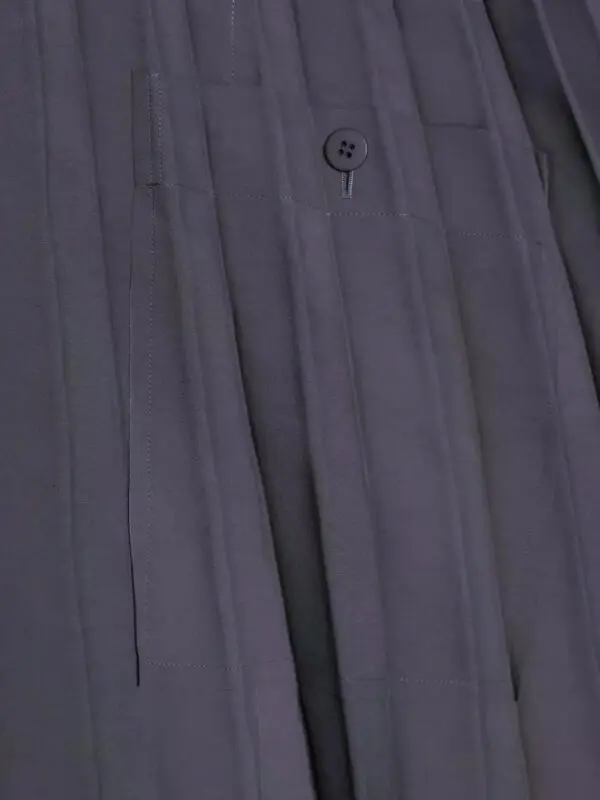 Issey Miyake Pleated Button Coat