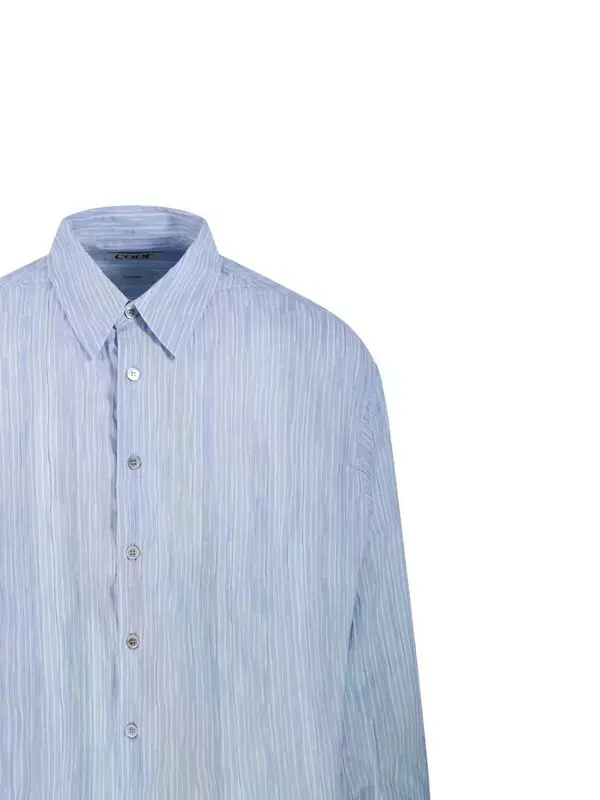 COOR Striped-pattern Buttoned Shirt