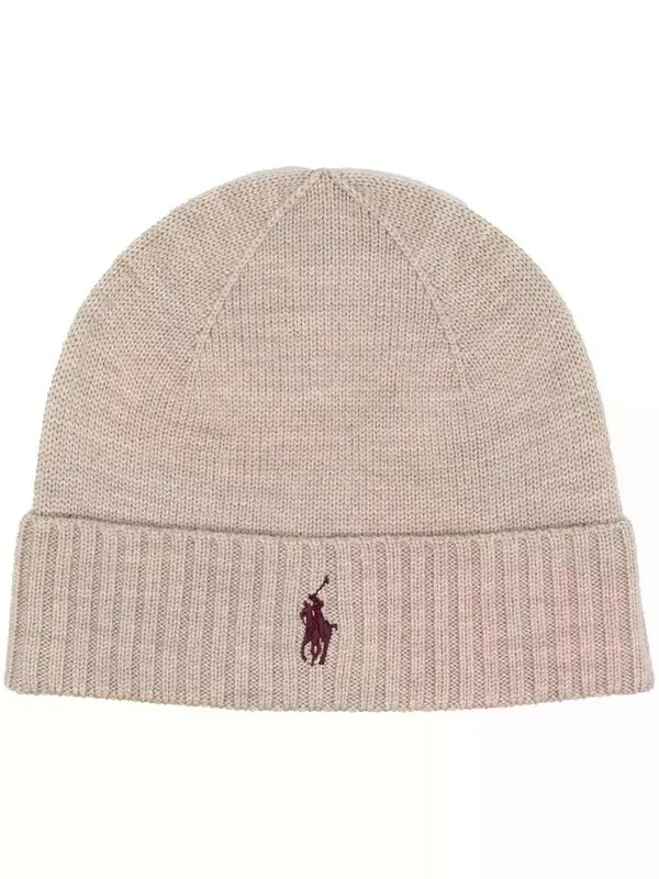 Polo Ralph Lauren Logo-embroidered Wool Hat - Neutrals