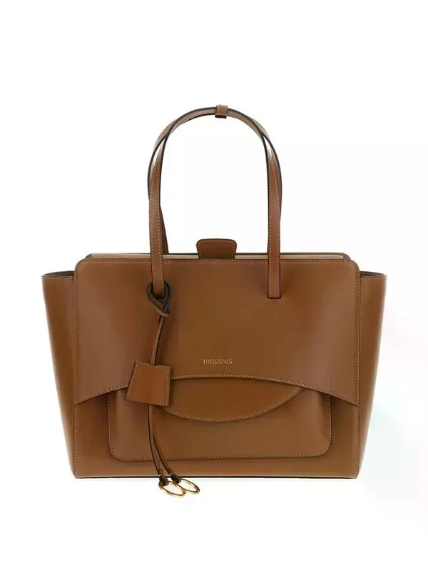 HIDESINS Flap Leather Tote - Brown