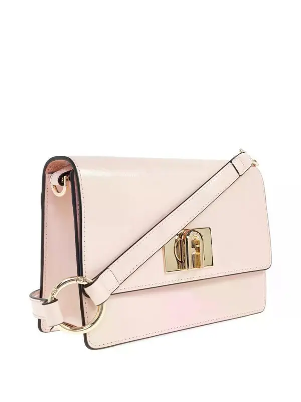 Furla Logo Clasp Shoulder Bag - Pink