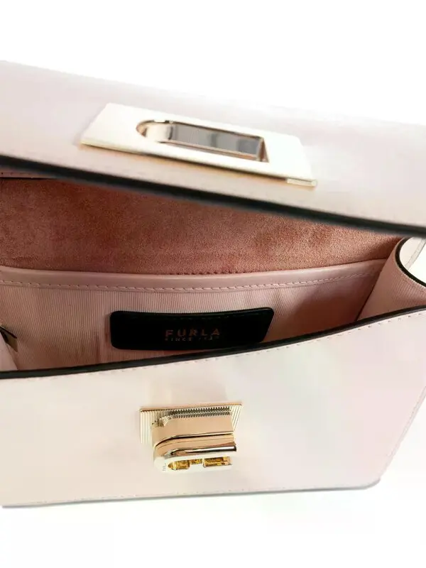Furla Logo Clasp Shoulder Bag - Pink