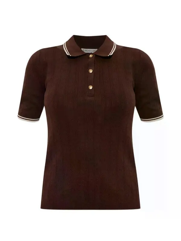 Moncler Buttoned Polo Top