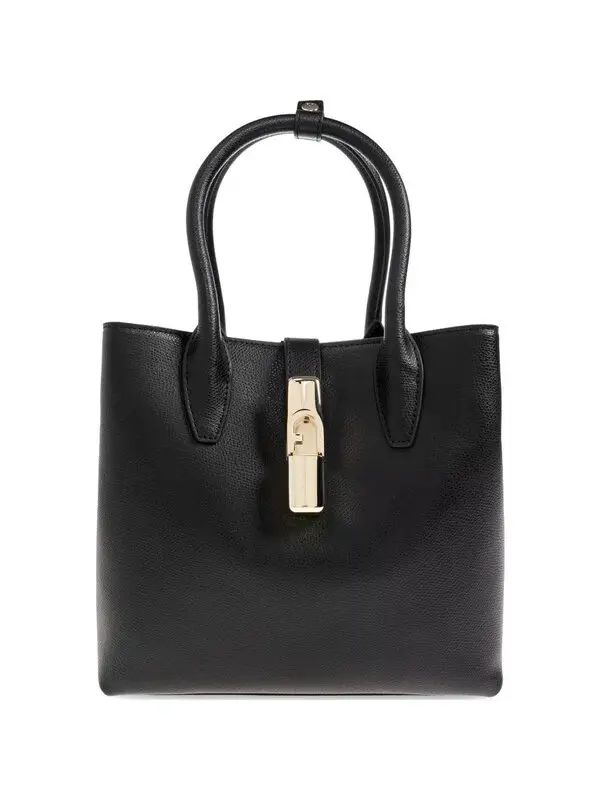 Furla Goccia Top Handle Small Tote Bag - Black
