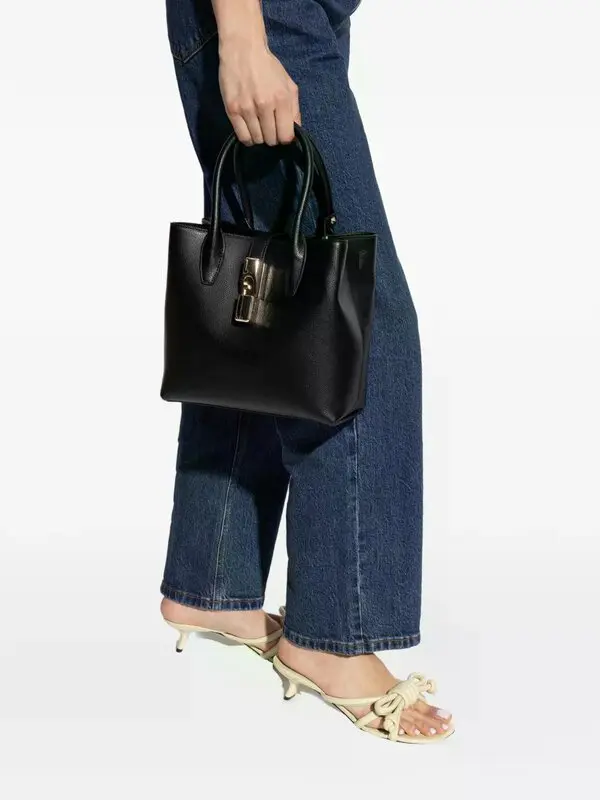 Furla Goccia Top Handle Small Tote Bag - Black