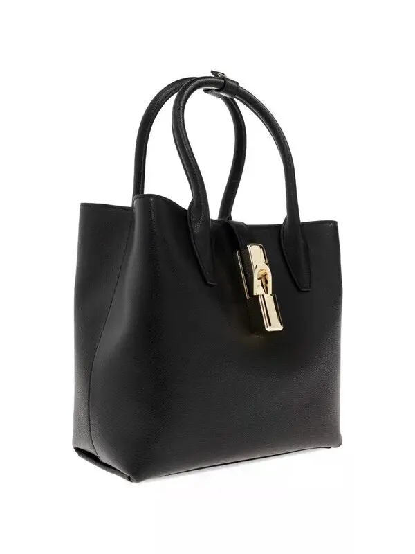 Furla Goccia Top Handle Small Tote Bag - Black