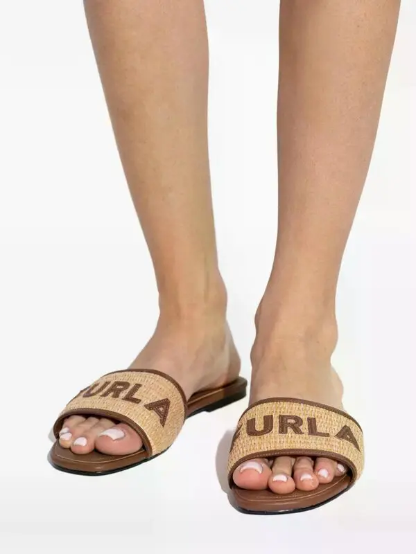 Furla Logo Sliders - Neutrals