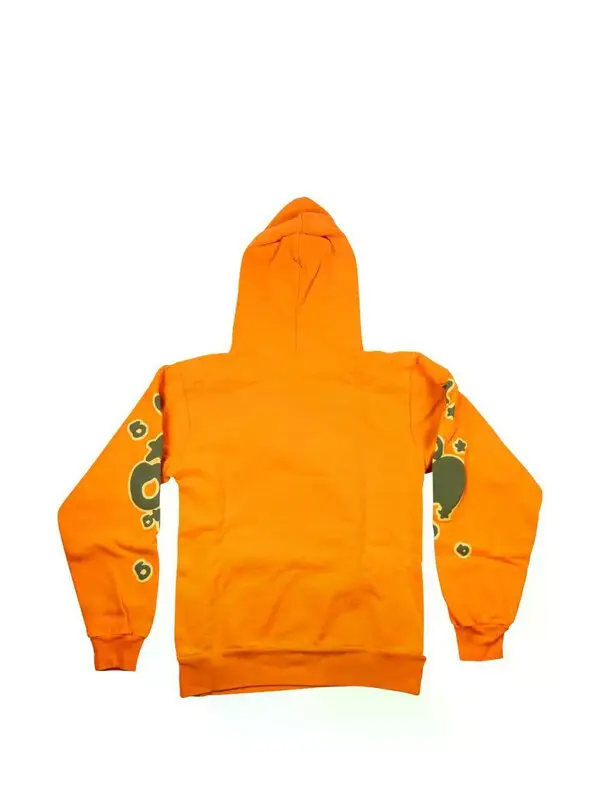 SP5DER Graphic Print Hoodie - Orange