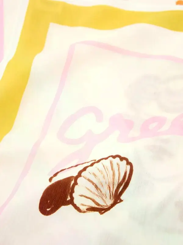 Closed Graphic-print Scarf
