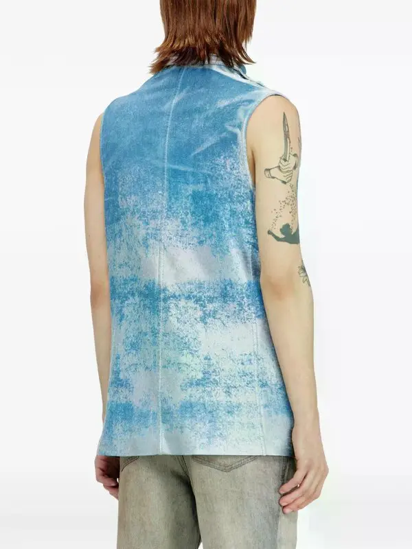 DIESEL® D-lormil-fsi Vest Deconstructed Denim