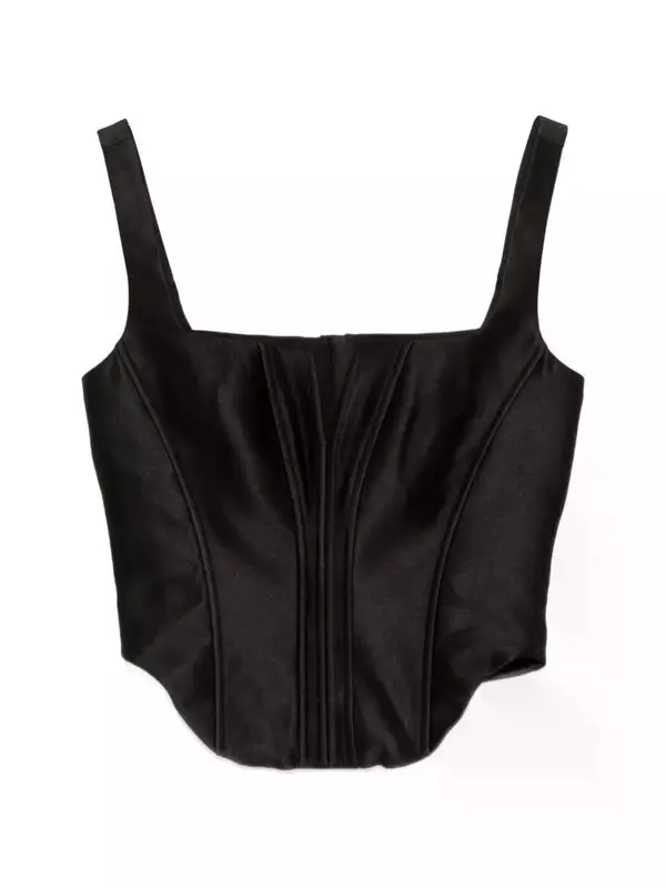 SELF-PORTRAIT Corset Top - Black