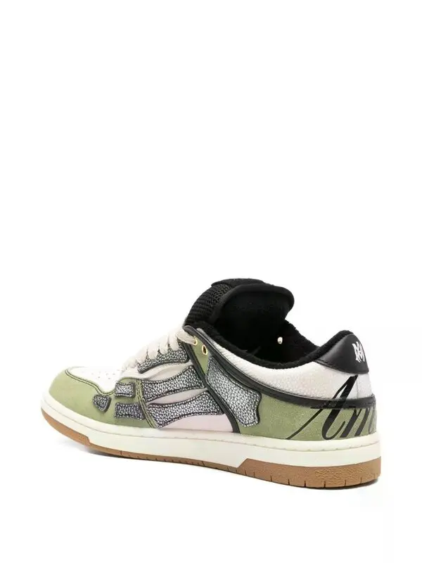 Amiri Skeleton Low Top Sneakers - Green
