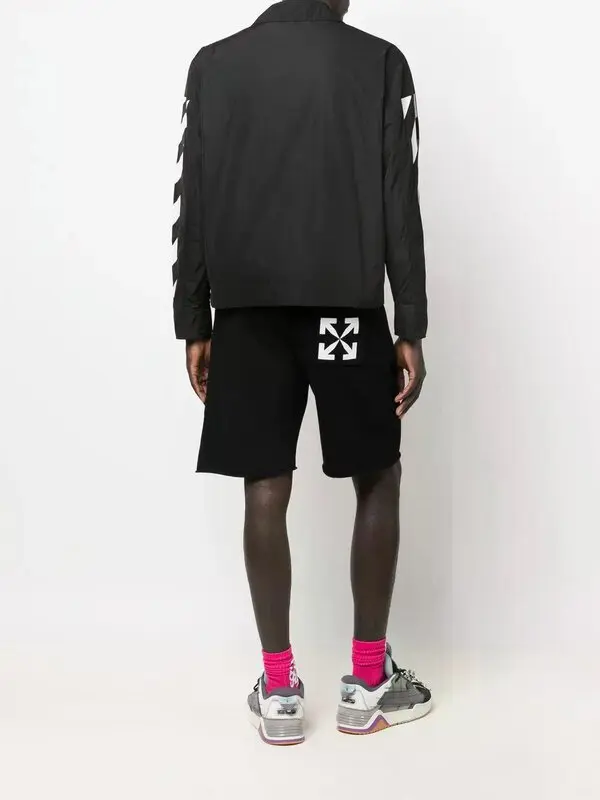 Off-White Diag-stripe Zipped Shirt Jacket