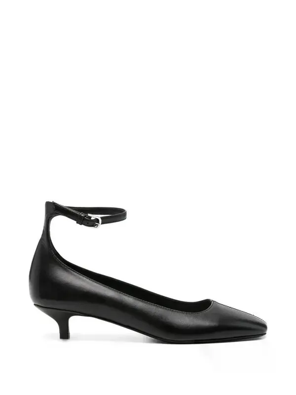 TOTEME Nappa Leather Square-toe Pumps - Black