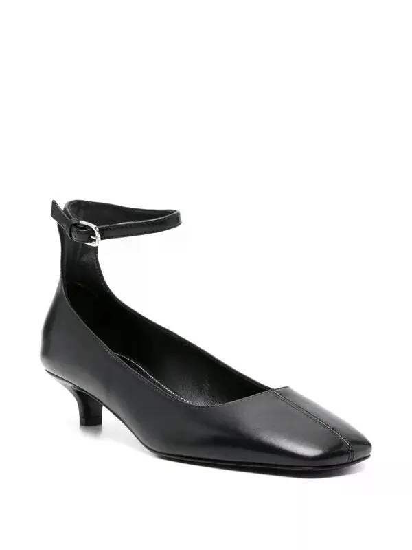 TOTEME Nappa Leather Square-toe Pumps - Black