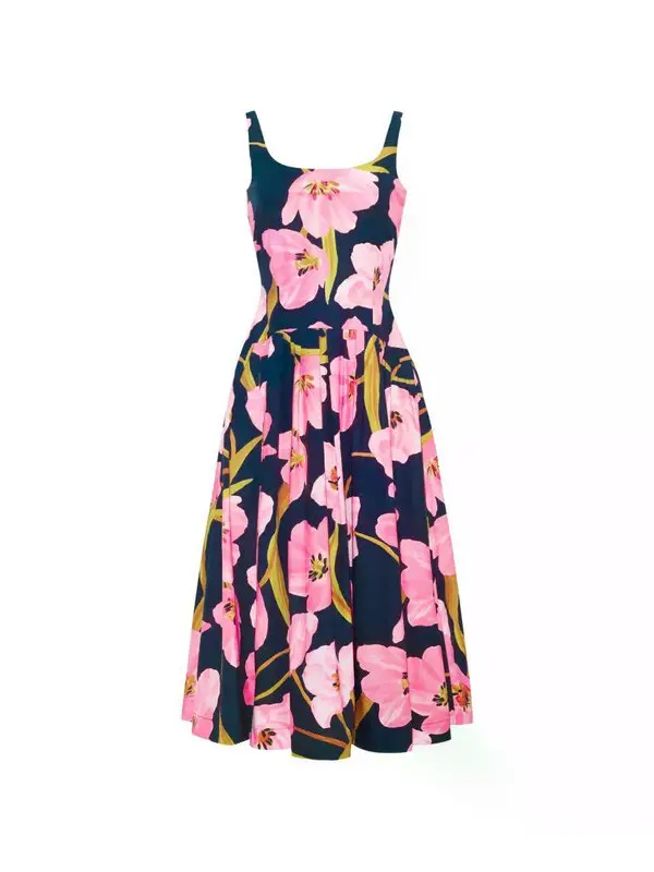 Cara Cara Regio Floral-print Midi Dress