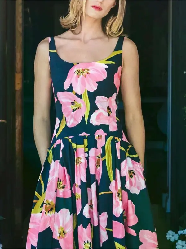 Cara Cara Regio Floral-print Midi Dress