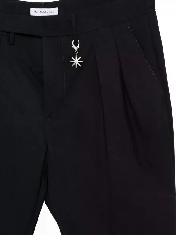 MANUEL RITZ Double-pleat Charm Trousers - Blue