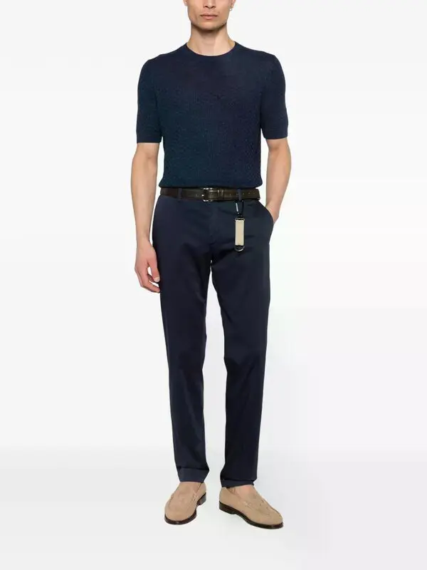 MANUEL RITZ Belt-loop Trousers - Blue
