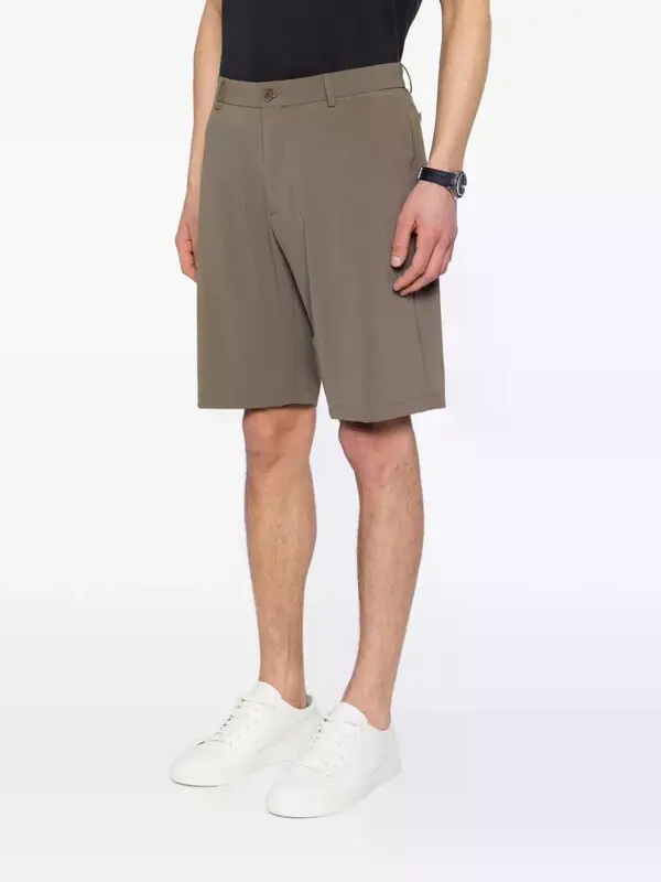 MANUEL RITZ Logo-patch Belt-loop Shorts - Neutrals