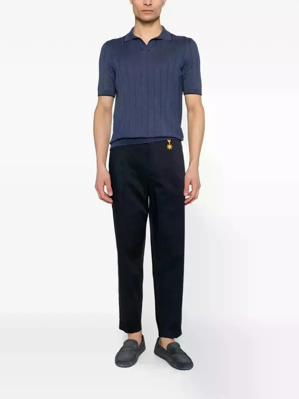 MANUEL RITZ Button-fastening Trousers - Blue