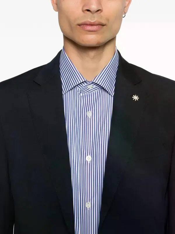 MANUEL RITZ Long-sleeve Pocket Suit - Blue