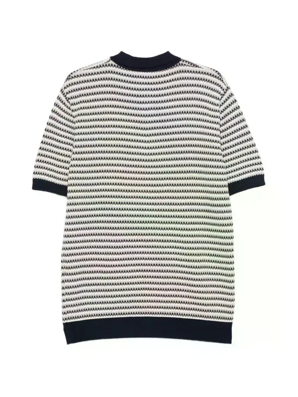 MANUEL RITZ Geometric-pattern Polo Shirt