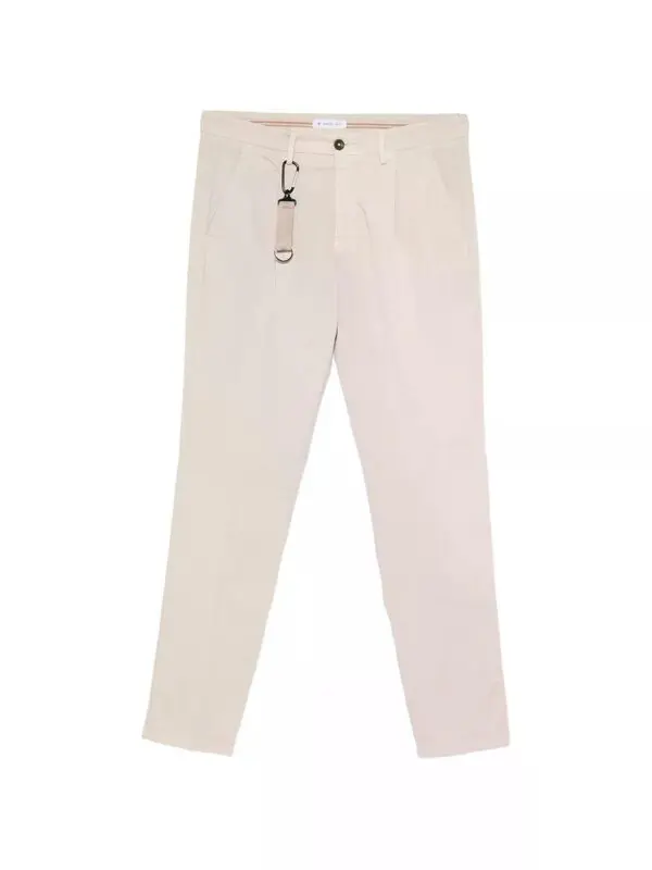 MANUEL RITZ Slim-fit Trousers - Neutrals