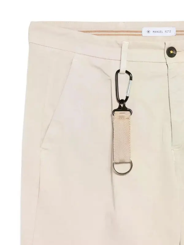 MANUEL RITZ Slim-fit Trousers - Neutrals