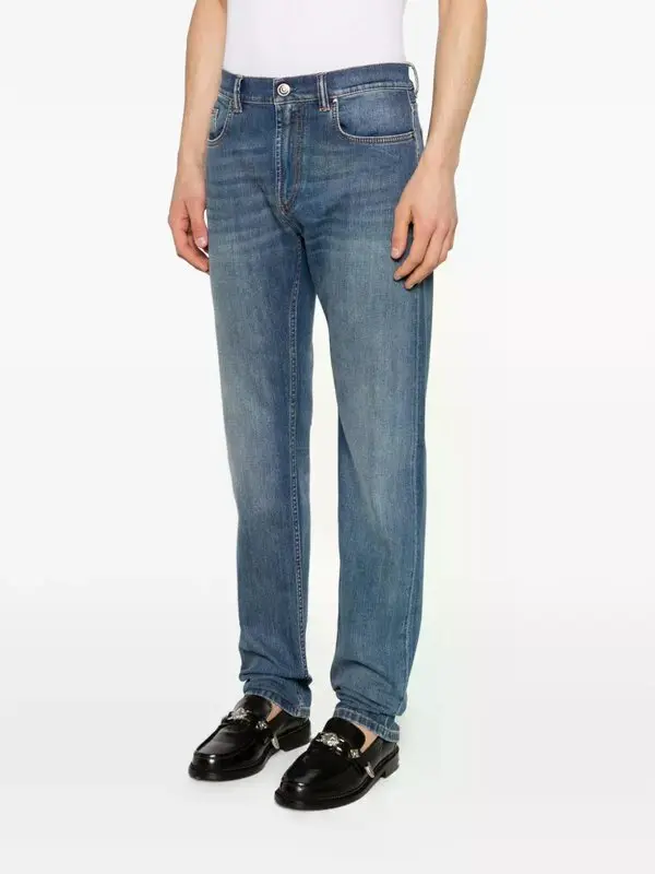 Versace Light Stonewashed Five-pocket Jeans - Blue