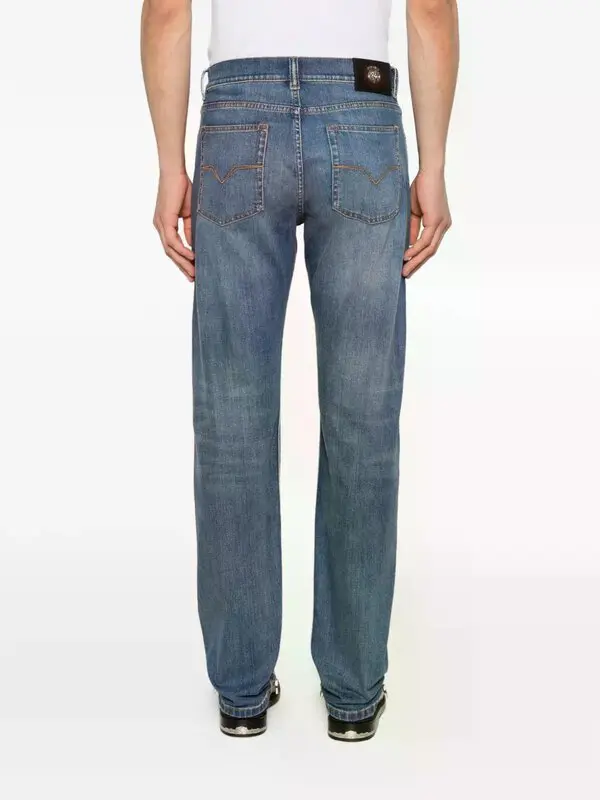 Versace Light Stonewashed Five-pocket Jeans - Blue