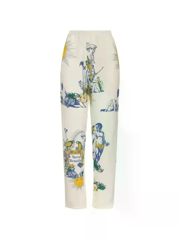 AMIR SLAMA Graphic-print Trousers