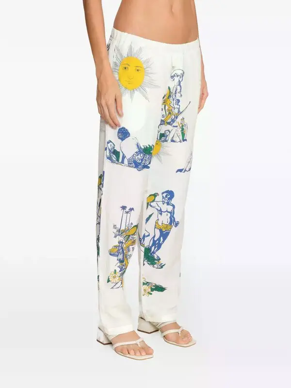 AMIR SLAMA Graphic-print Trousers
