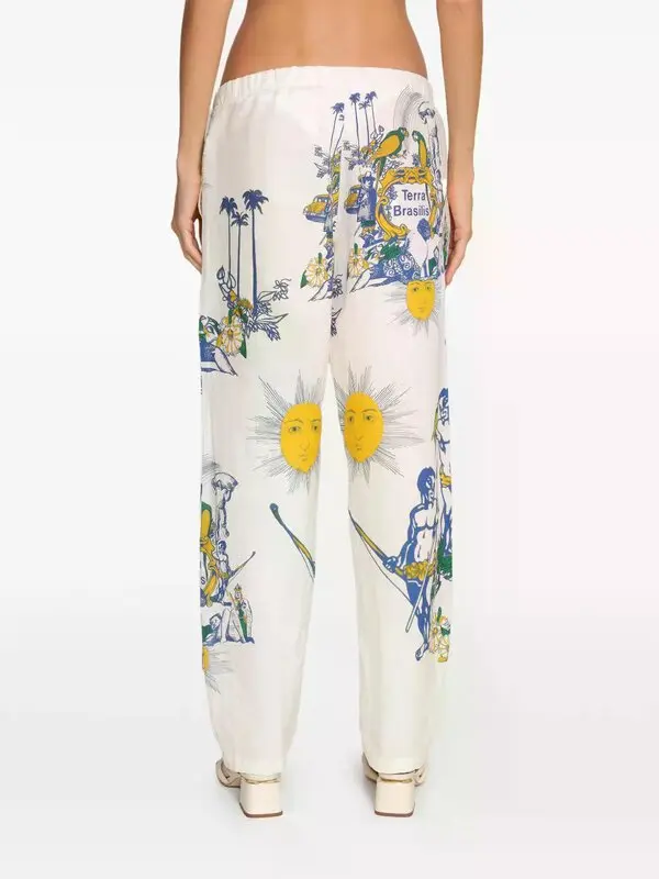 AMIR SLAMA Graphic-print Trousers